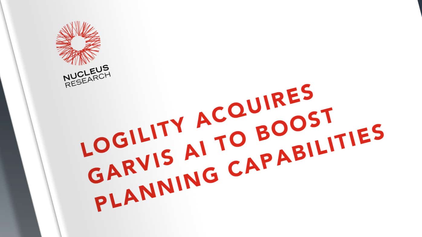 Nucleus Research: Logility Acquires Garvis AI to Boost Planning Capabilities